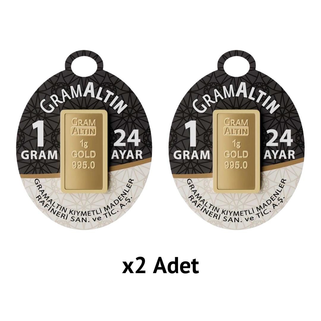 1 gr 24 Ayar 995 Milyem İAR Gram Altın 2 Adet - Rahal